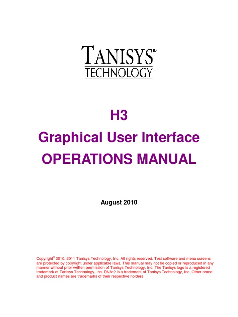 H3 GUI Manual | PDF | Graphical User Interfaces | Computer Data Storage