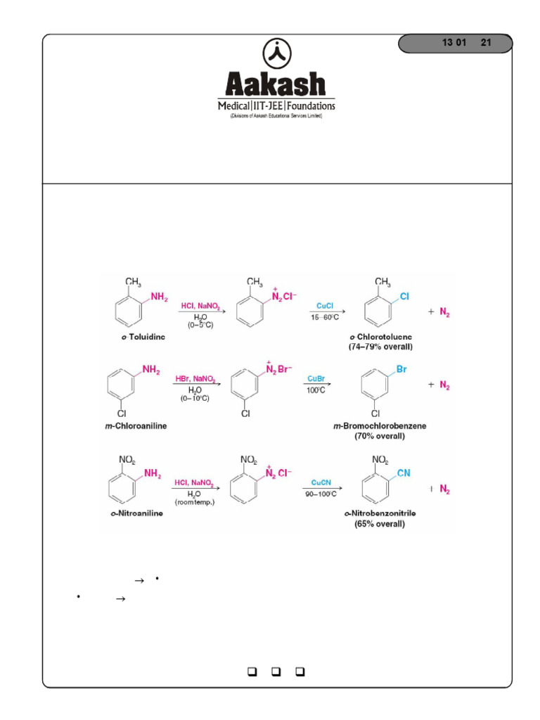 Sandmeyer Reaction | PDF