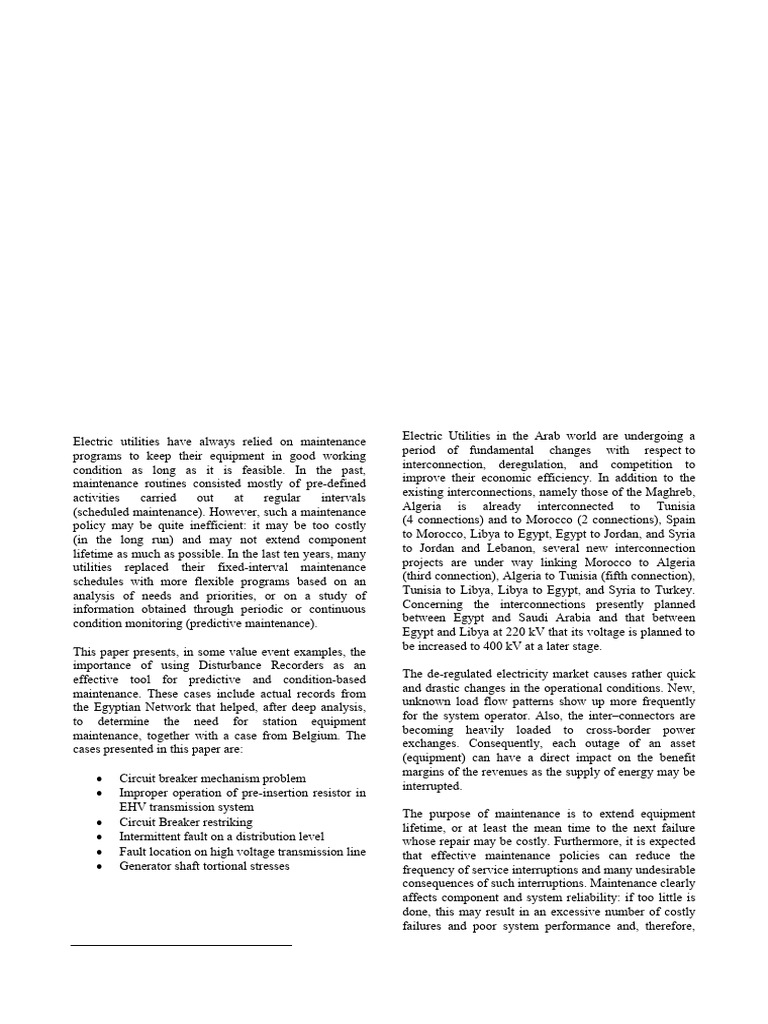 CBM by Fault Recorders - Paper | PDF | Reliability Engineering ...