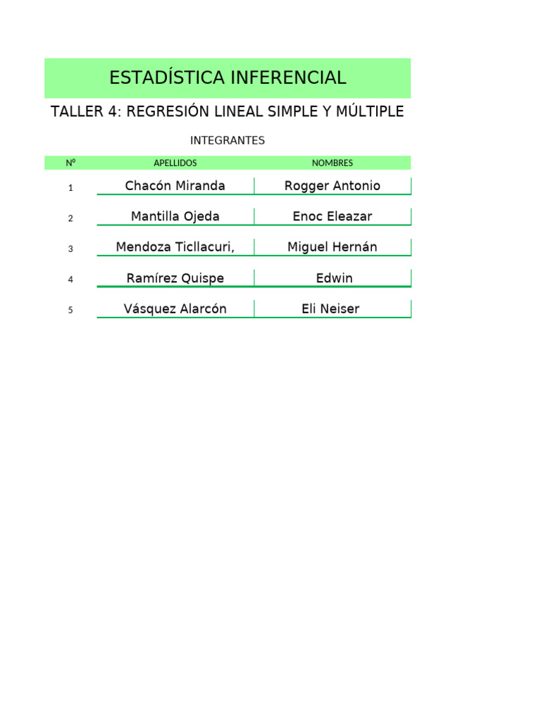 AC S16 - Tema - 02 Tarea - Sesión - Integradora - 04 - PA4 | PDF | Regresión lineal | Análisis ...