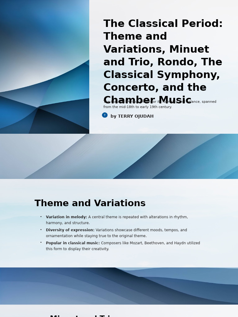 Classical Music Forms and Evolution | PDF | Classical Period (Music ...