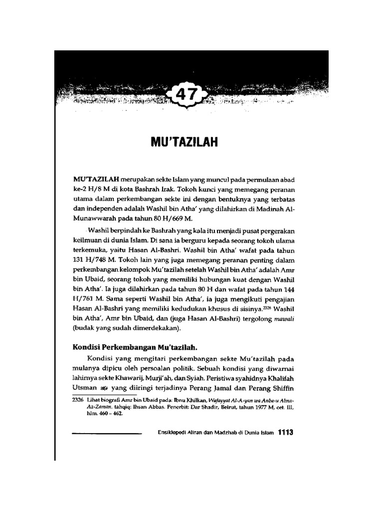 Mu'Tazilah | PDF