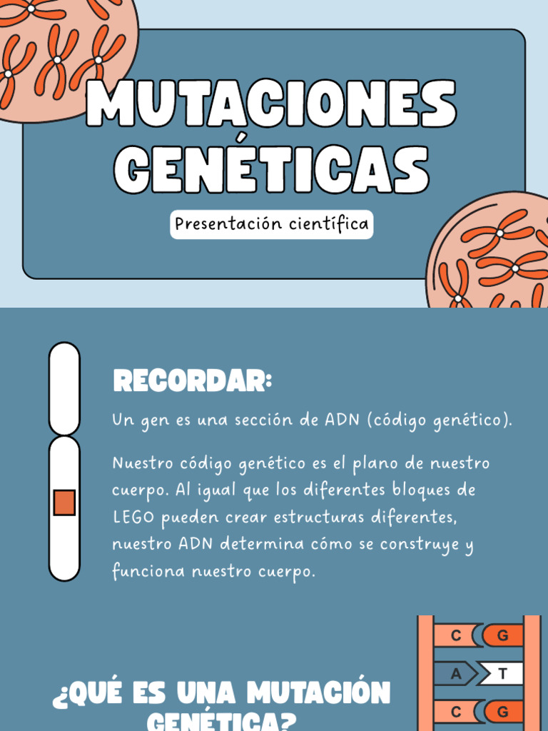 Mutaciones Genéticas | PDF | Mutación | Adn