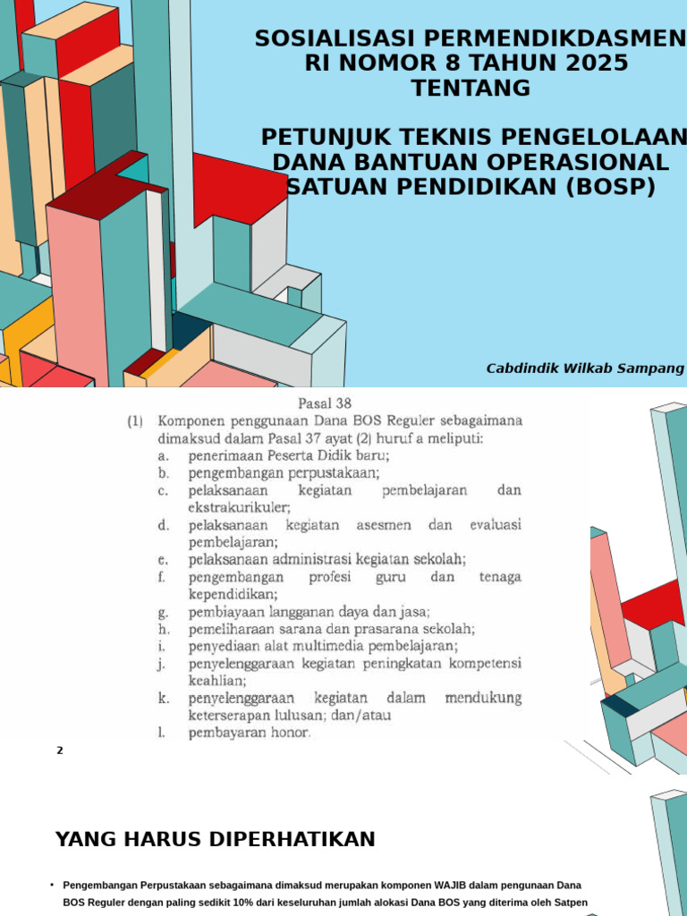 Sosialisasi Permendikdasmen Ri Nomor 8 Tahun 2025 | PDF