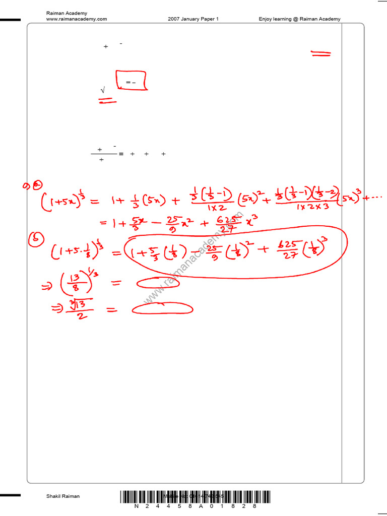 06 Binomial Expansion-1 | PDF | Mathematics | Arithmetic