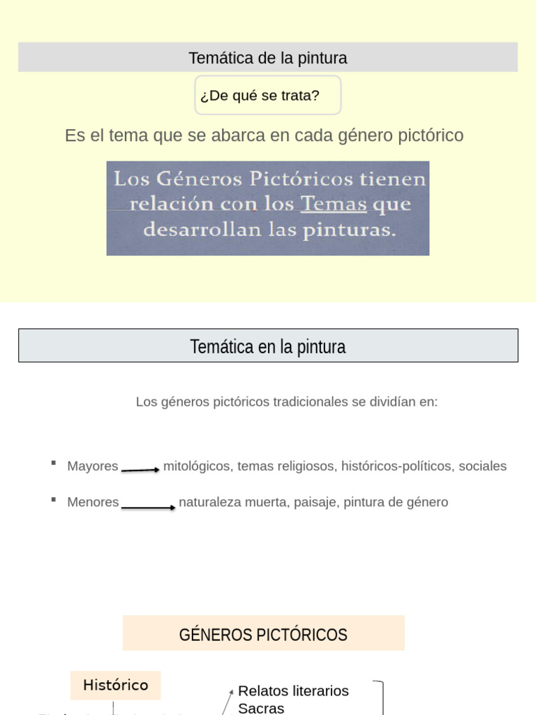 Géneros Pictóricos N°1 2 | PDF | Pinturas | Naturaleza muerta