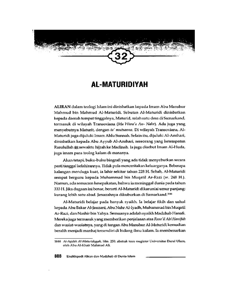 MATURIDIYAH | PDF
