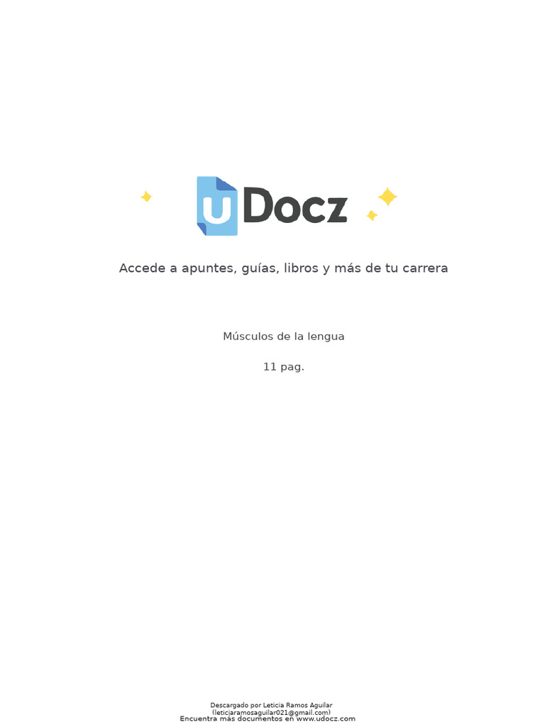 Musculos de La Lengu 288216 Downloadable 4576572 | PDF | Lengua ...