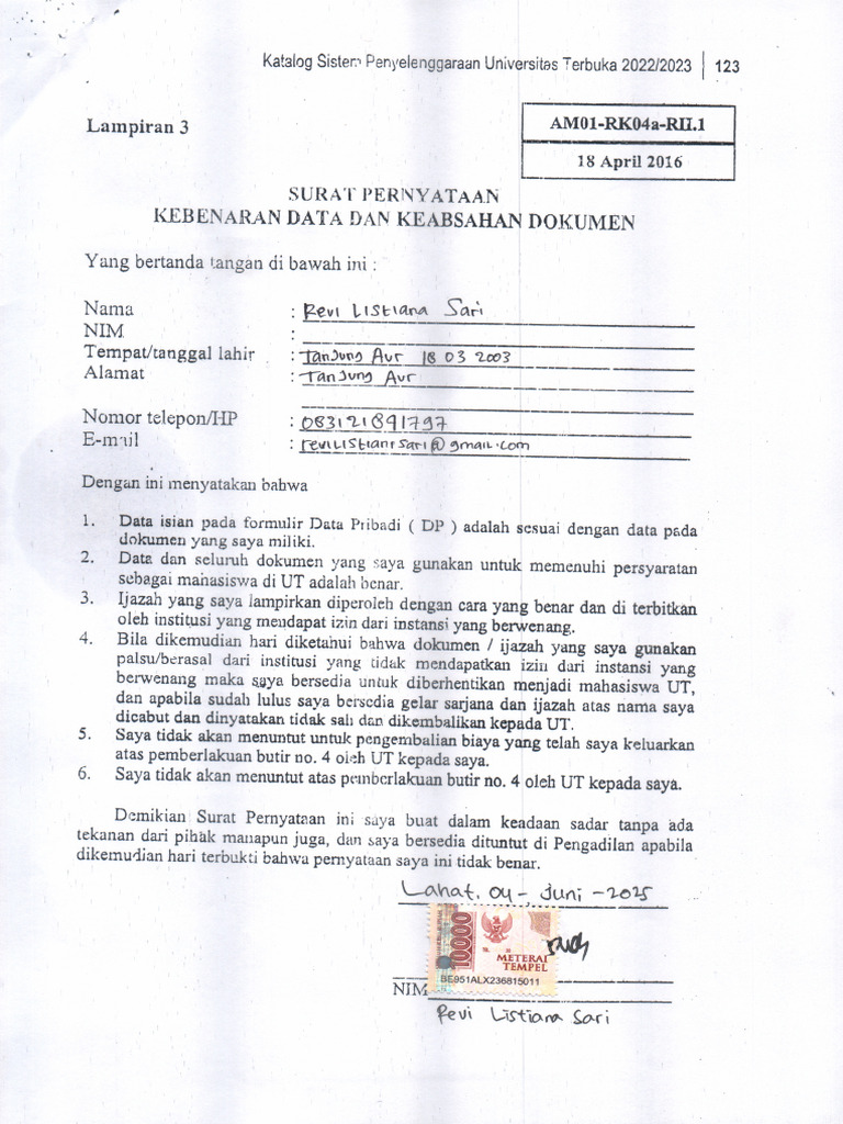 Revi Listiana S | PDF