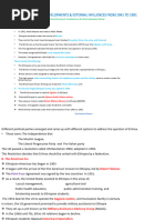 Derg Regime | PDF | Ethiopia | Political Science