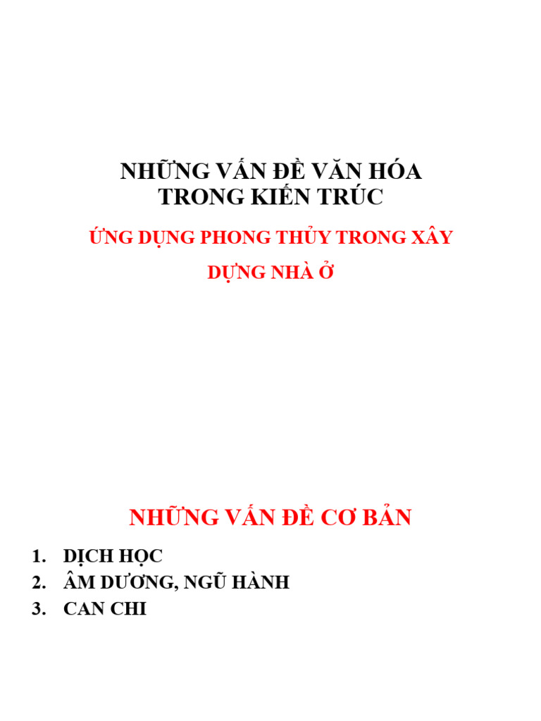 NG D NG Phong TH y Trong Xây D NG Nhà | PDF