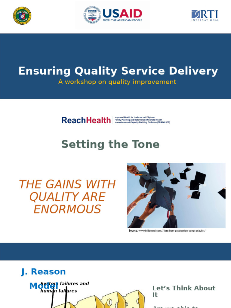 1 CQI Workshop For Manila (Part 1) | PDF | Social Programs | Health Care