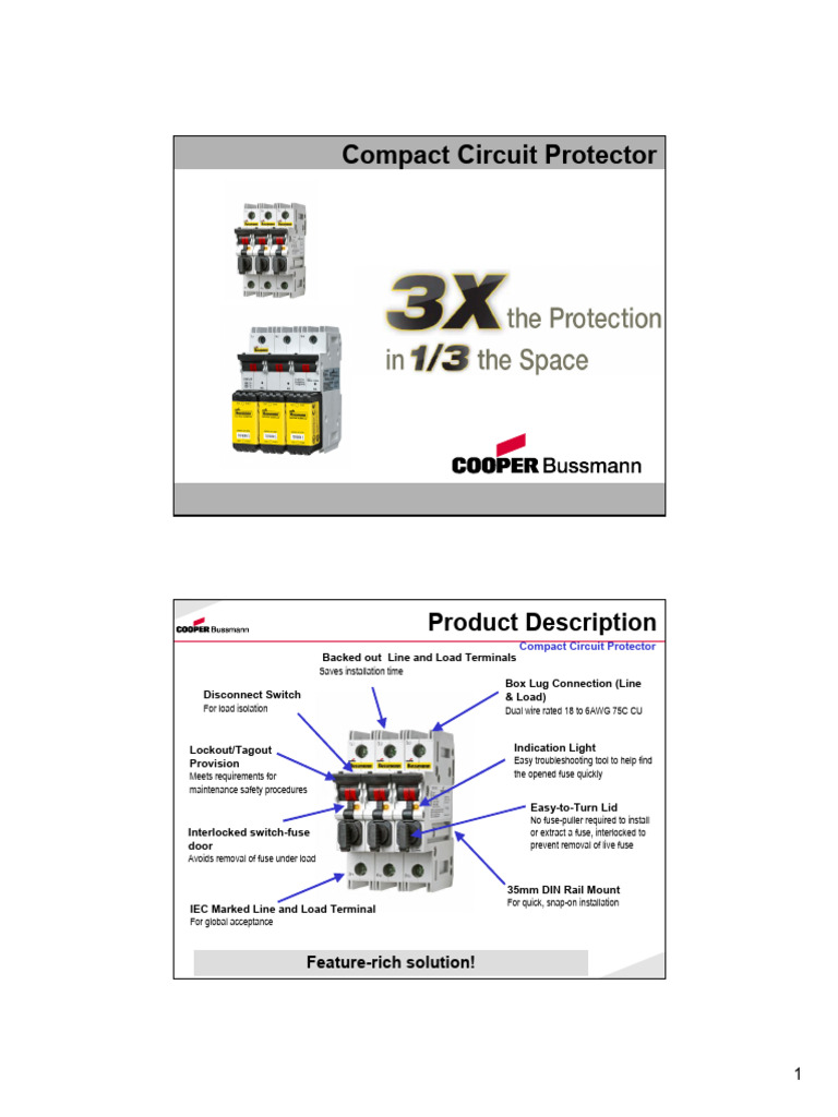 CCP y CB - Cooper Bussmann | PDF | Fuse (Electrical) | Switch