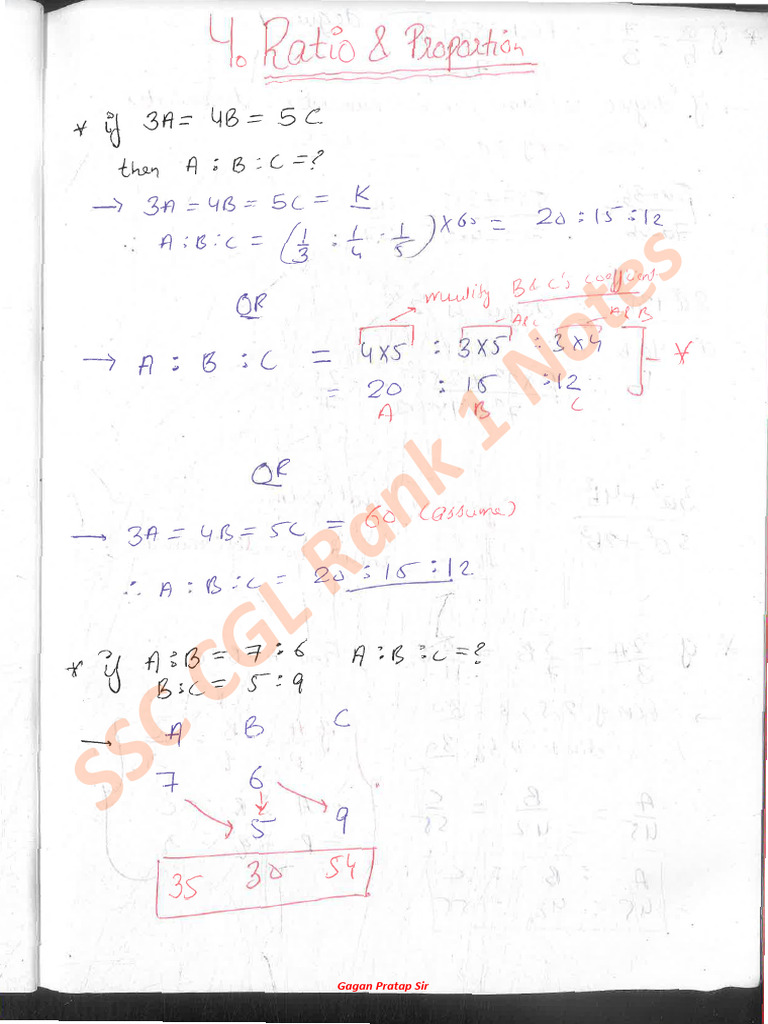 Ratio Notes | PDF