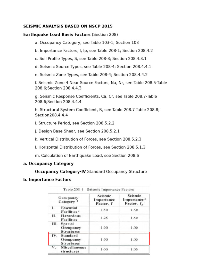 Seismic Analysis Based On NSCP 2015 Jabi | PDF
