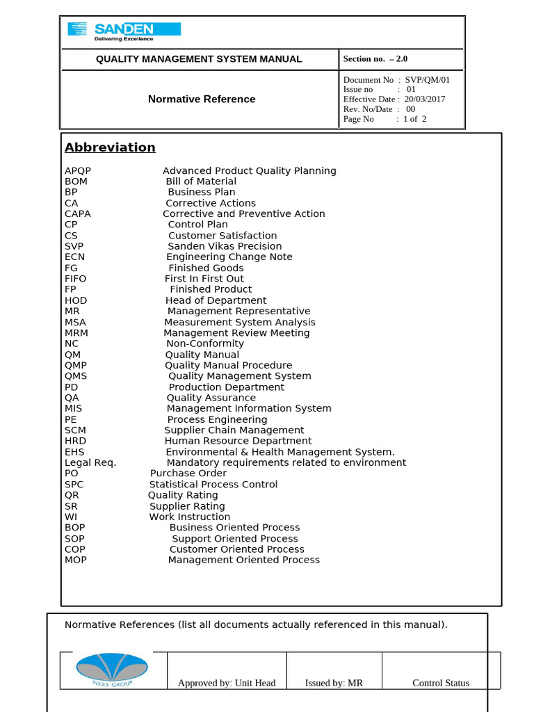 IATF Clause 2 Normative Reference. | PDF | Quality Management System | Quality Management