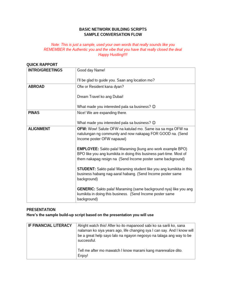 Basic Network Building Scripts | PDF