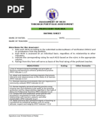 Sample of Learners' Output With Reflection Self-Assessment | PDF