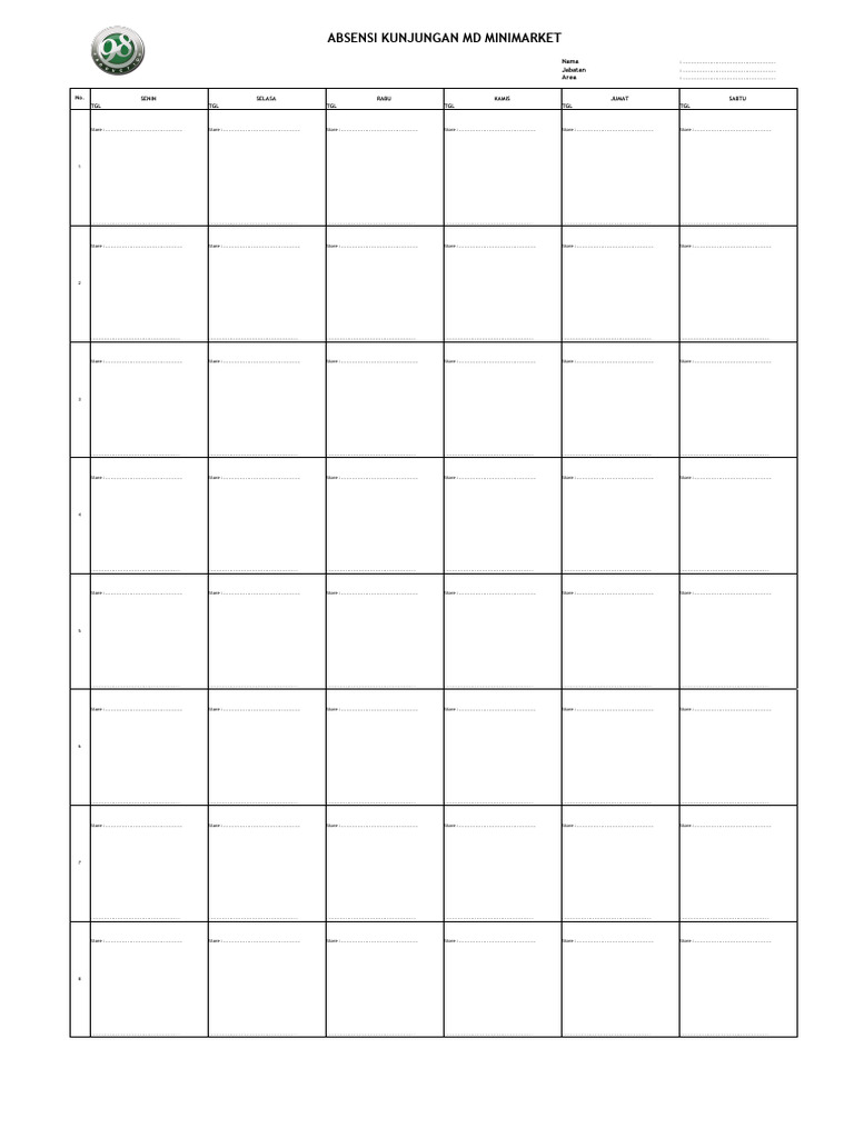 FORM ABSEN MD MM .Xls (Compatibility Mode) | PDF