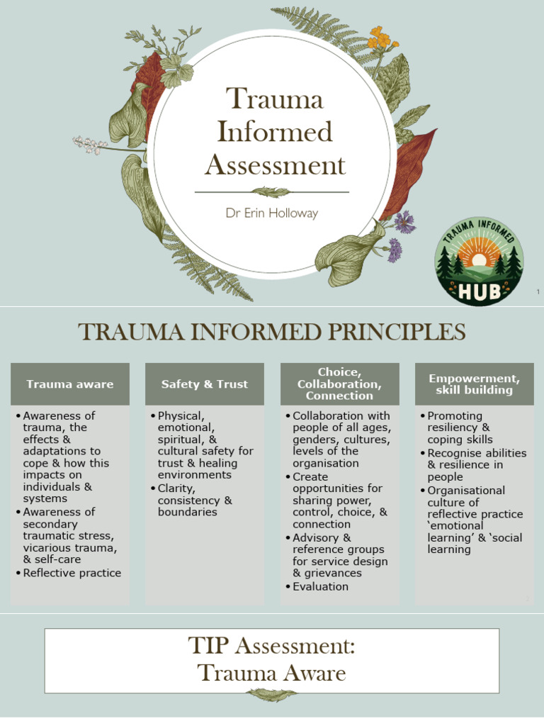 Trauma Informed Assessment Novopsych Slides | PDF | Psychological Trauma | Psychological Resilience