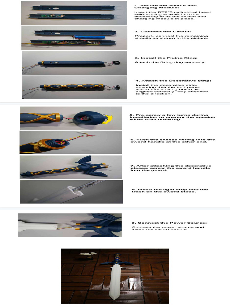 Master Sword Assembly Instructions | PDF
