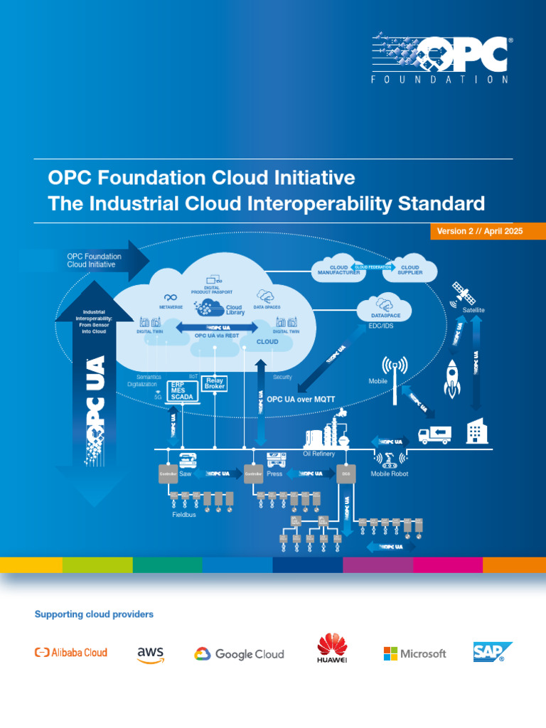 OPC UA Cloud Initiative Flyer HM 2025 Lay17-PaulB | PDF | Databases | Cloud Computing