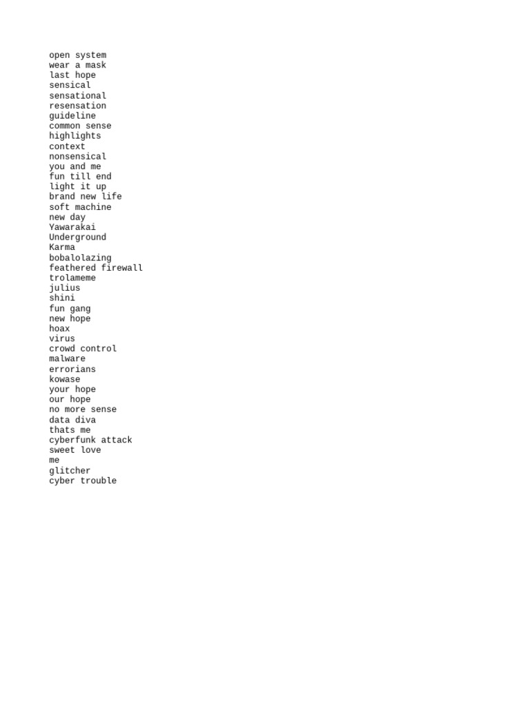 Free Play Song List | PDF