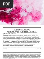 Guion de Audiencia Intermedia Penal | PDF | Juez | Procedimiento Criminal