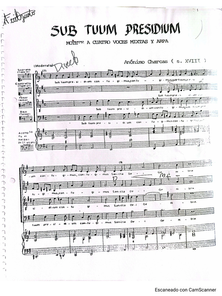 Sub Tuum Praesidium | PDF