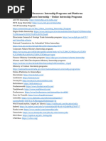 Internship Calendar For 2026 | PDF