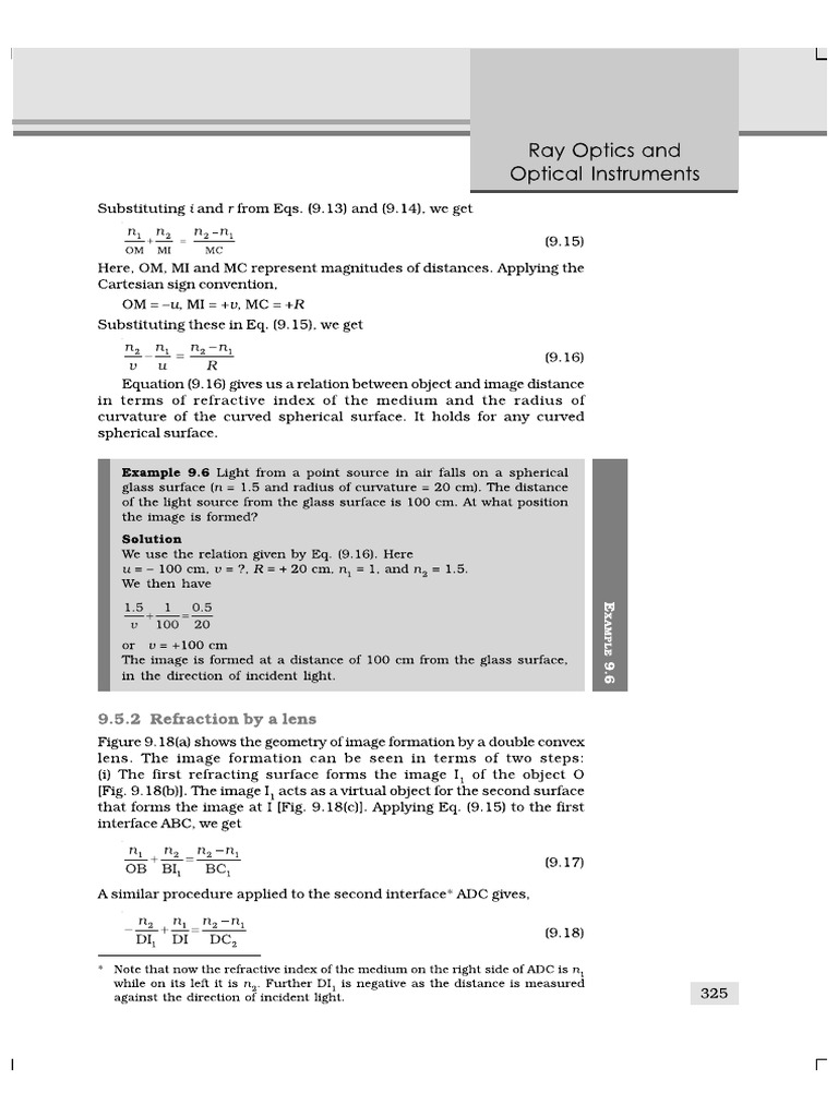 Ray Optics and Optical Instruments | PDF