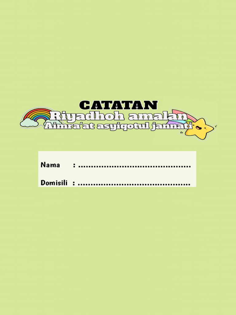 E-Book Riyadhoh Amalan Aimra'at Asyiqotul Jannati | PDF