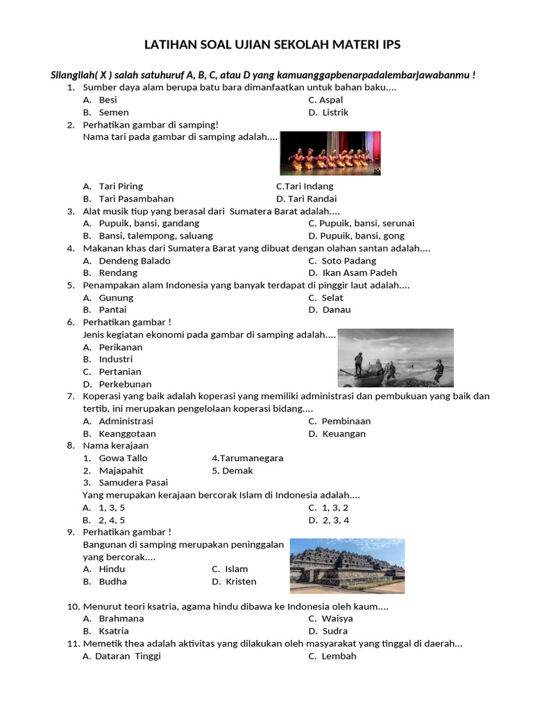 Latihan Soal Ips | PDF