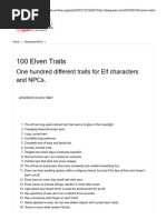 100 Fun DnD Curses List | PDF