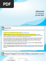 Tutorial Pengajuan Cuti Dan Tiket Via BSPACE | PDF