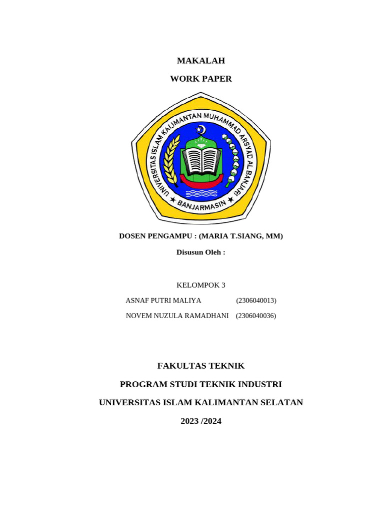 Pengertian dan Tujuan Work Paper | PDF
