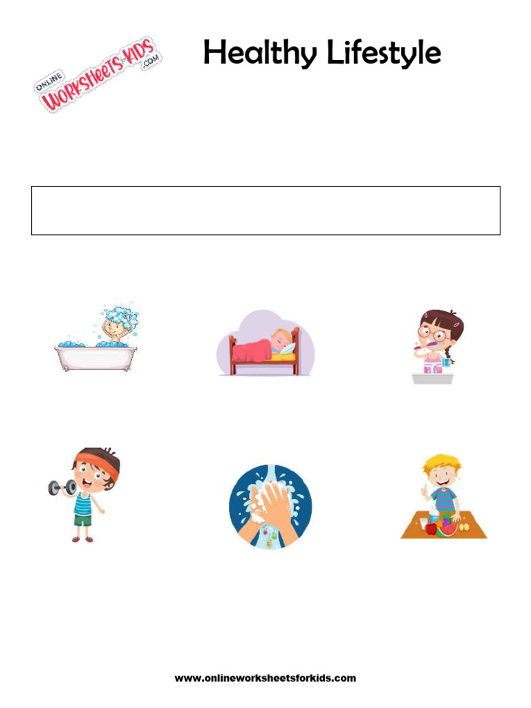 Healthy Lifestyle Worksheets For Grade 1-2 | PDF