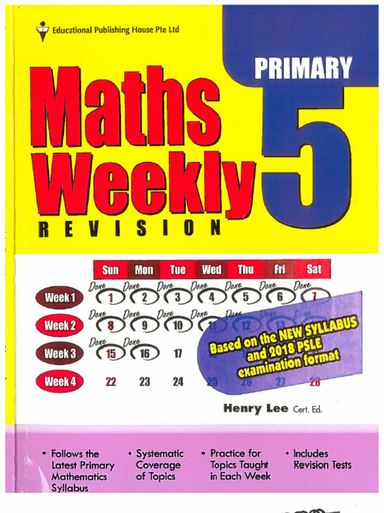 Primary Maths Weekly 5 | PDF