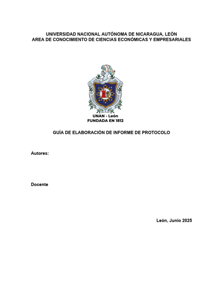 Gu-A de Informe de Protocolo.doc | PDF | Datos | Conocimiento