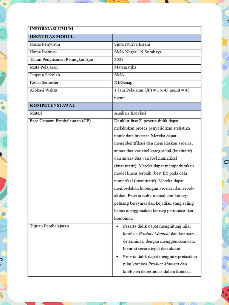 Modul Ajar CRT | PDF