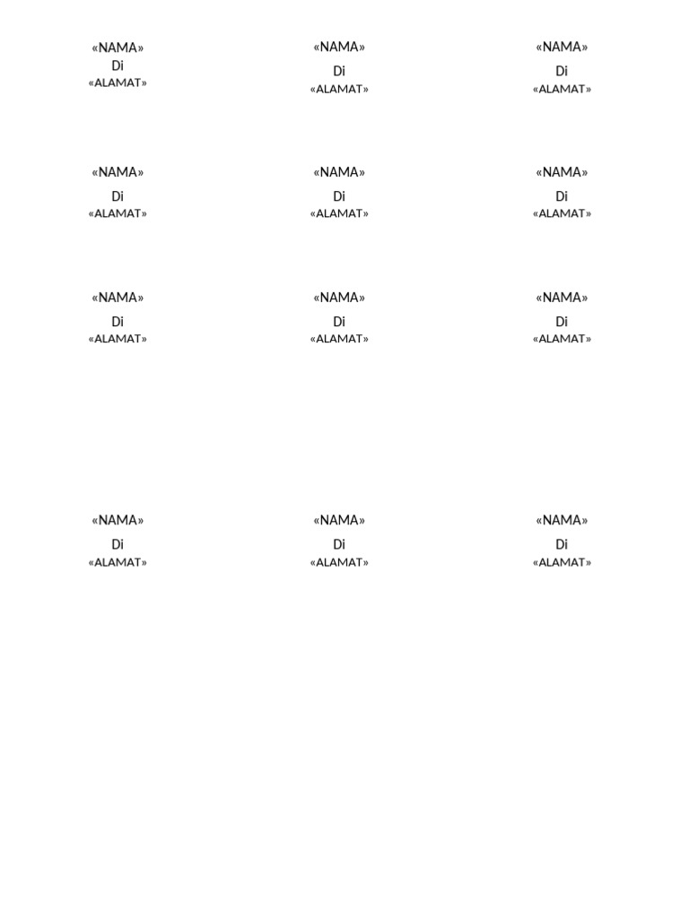 Format Label 103 - Oke | PDF