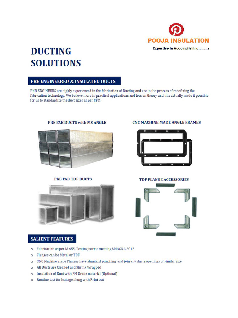 Duct Size Standard | PDF