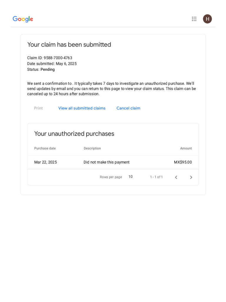Unauthorized Transactions | PDF