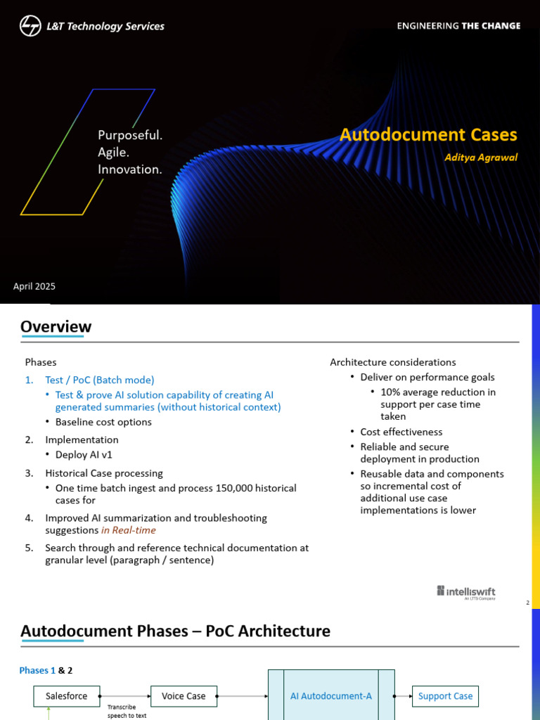 AI Autodocumentation PoC Overview | PDF | Voltage | Electric Generator