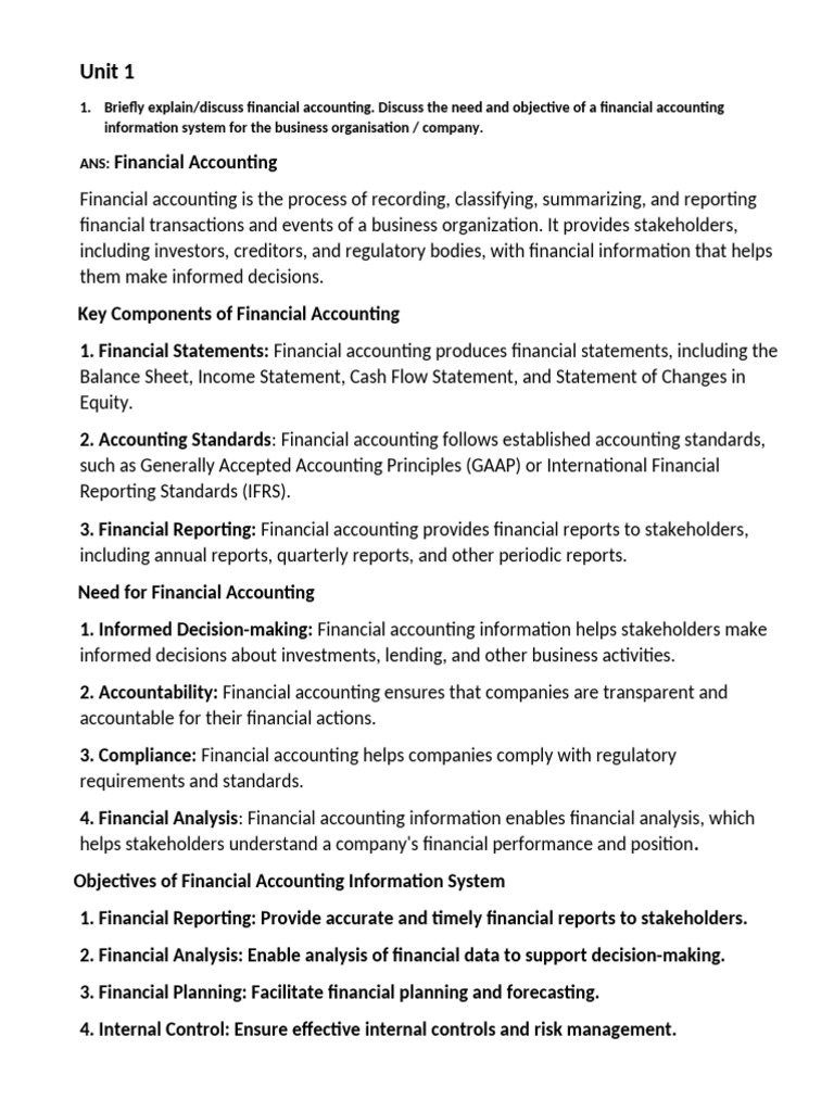 Financial Accounting Essentials | PDF | Financial Capital | Financial ...