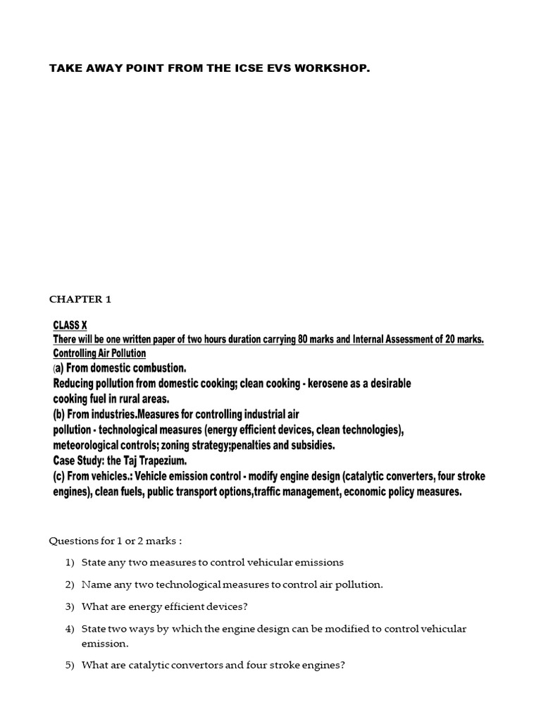 STD 10 EVS Question Bank 2023 EXAM | PDF | Energy Development ...