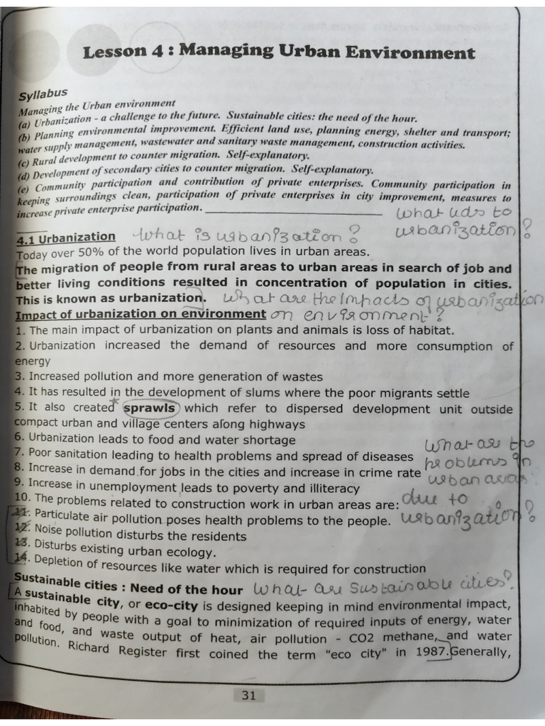CHP 4 EVS Icse | PDF