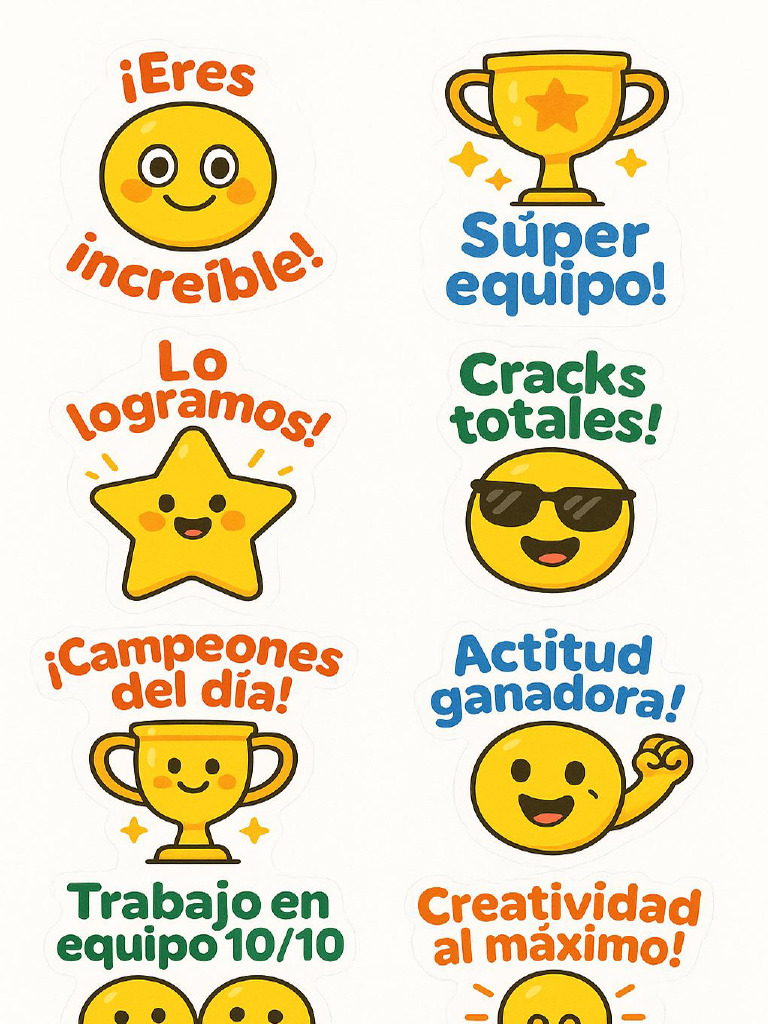Stickers Motivacionales | PDF