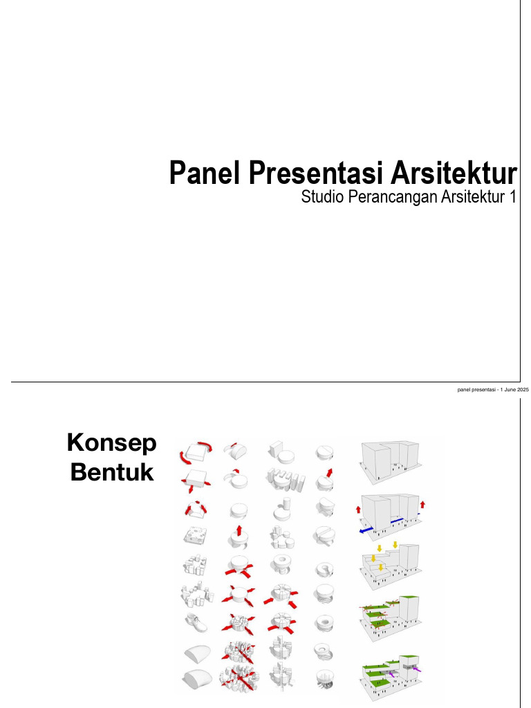Panel Presentasi Arsitektur 2025 | PDF