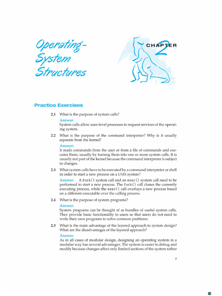 OS Chapter 2 Solution | PDF